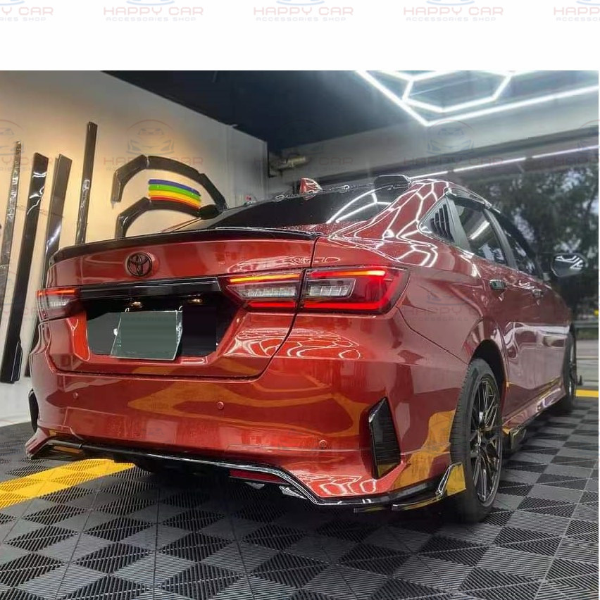 Toyota Vios 2023-2025 Front Bumper Diffuser Lip Rear Skirt Wrap Angle ...
