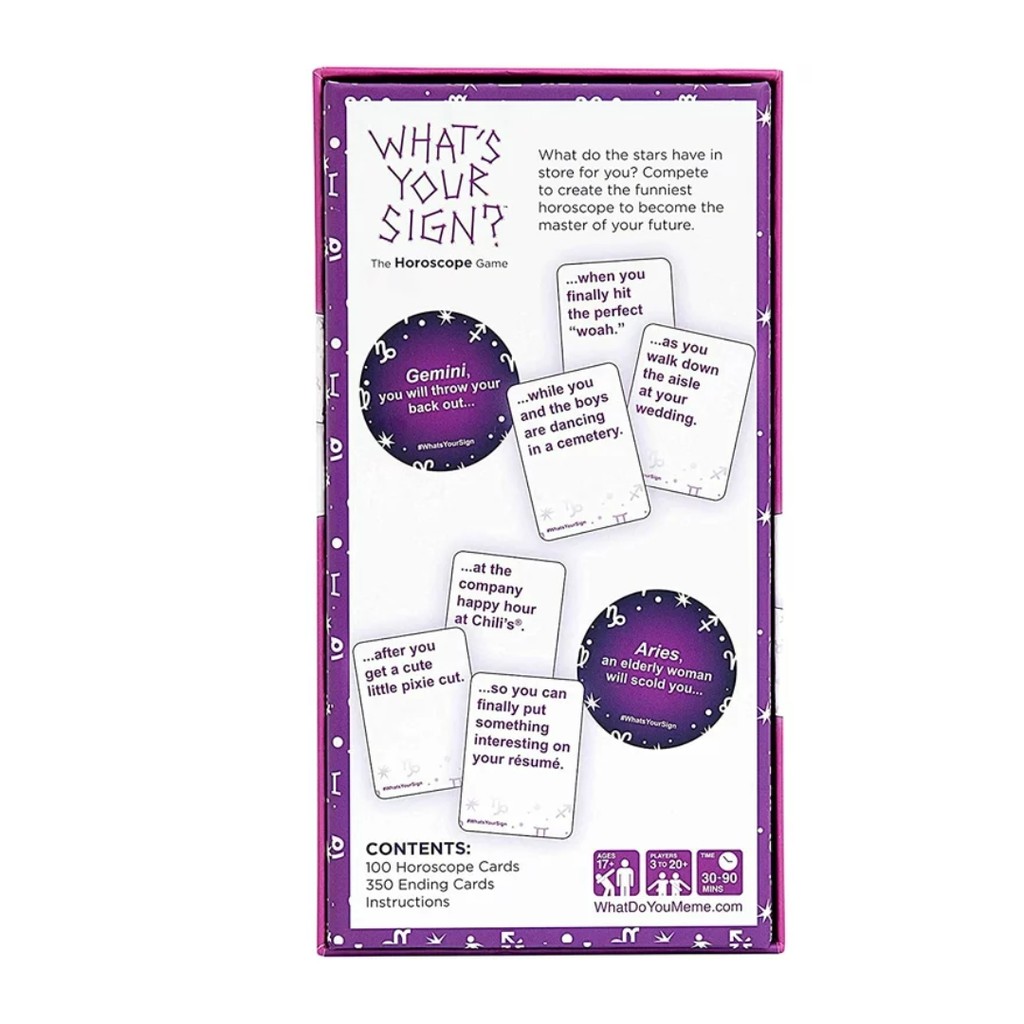 What's Your Sign ? The Party Game Where You Compete to Make Corny Jokes ...