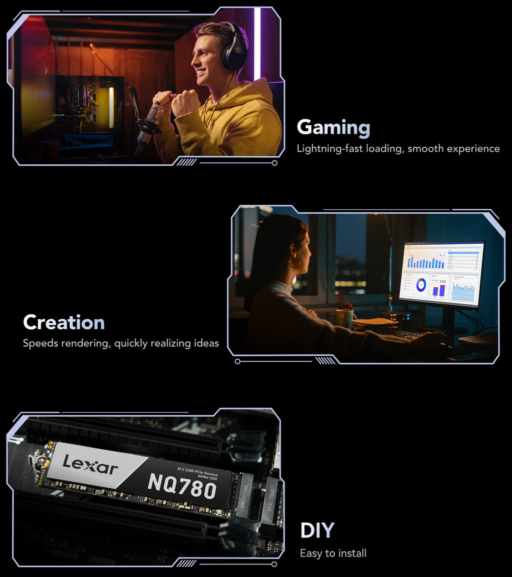 LEXAR NQ780 1TB M.2 2280 PCIE GEN4x4 NVME SSD | Shopee Malaysia
