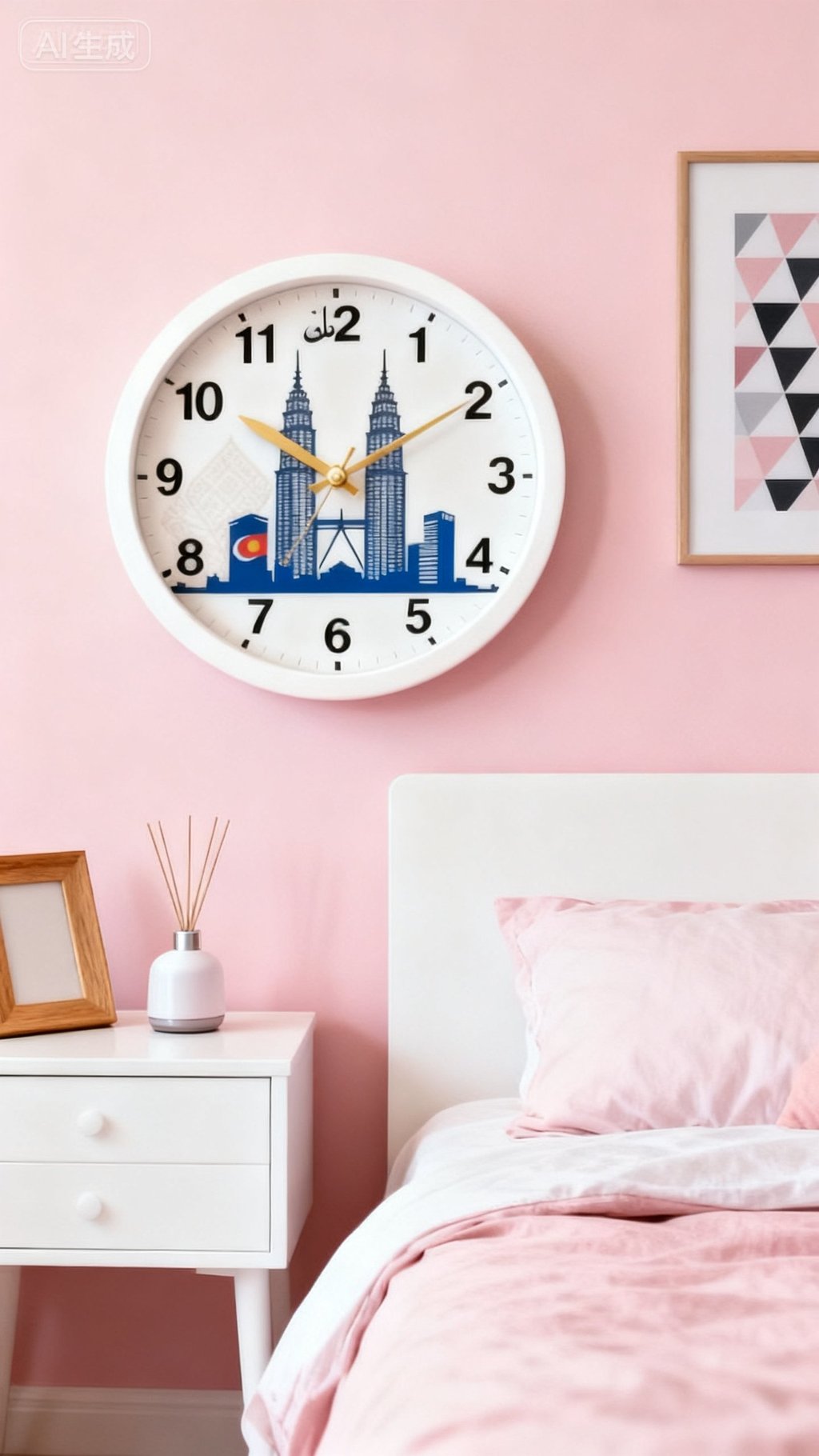 10 inch 25Cm Wall Clock Living Room Clock Bedroom Clock Silent Design ...