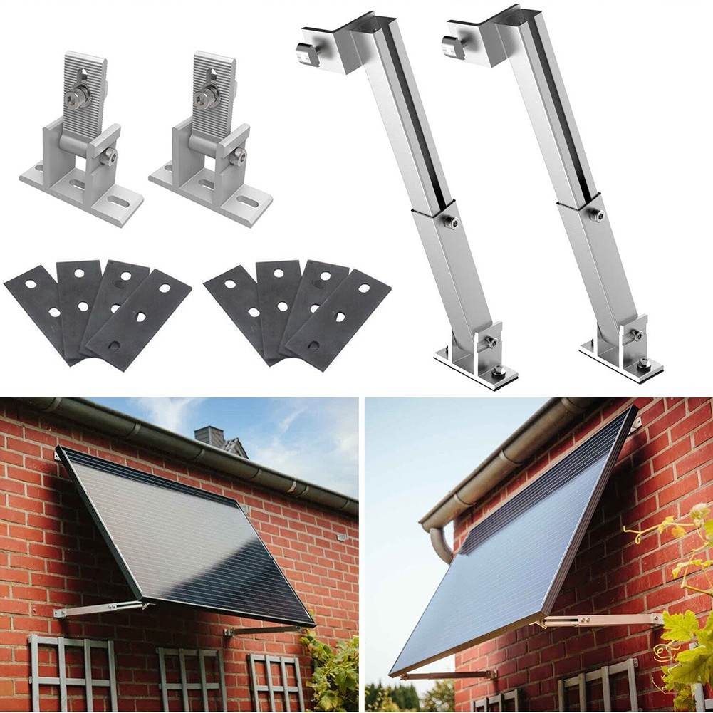 【VARSTR】1 Pair Solar Panel Roof Bracket Mounting Stand 15-30 ...
