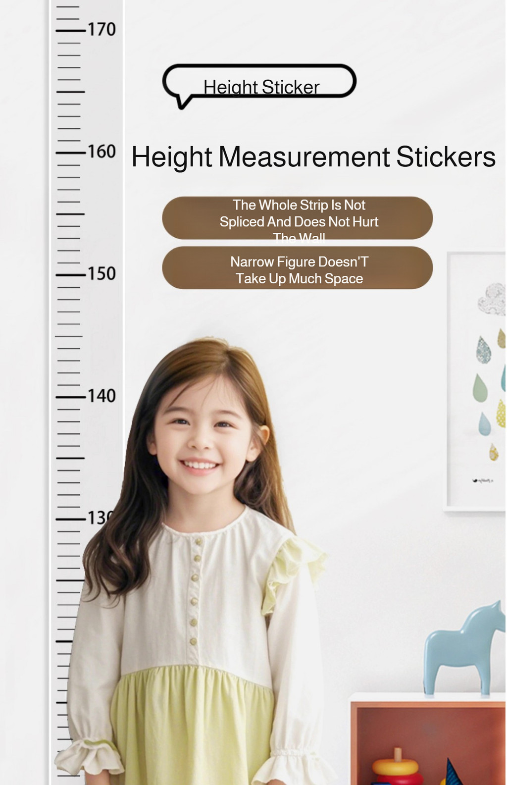 🔥Focusing On Children's Growth🔥[Measure In 1 Second] Height Wall ...