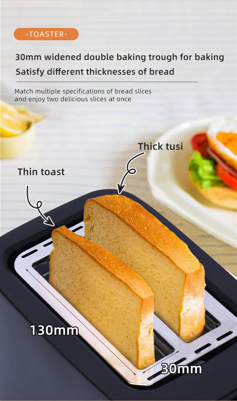 【COD】Toaster 750W 2 Slice Pop Up 7-Shades Bread Toaster breakfast ...