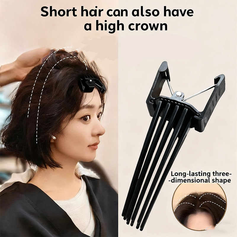 Natural Fluffy Hair Root Clip Seamless Positioning Clip Hairdressing ...