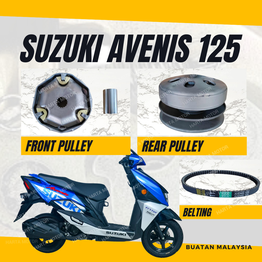 SUZUKI AVENIS 125 FRONT PULLEY REAR PULLY BELT - AVENIS125 DEPAN AUTO ...