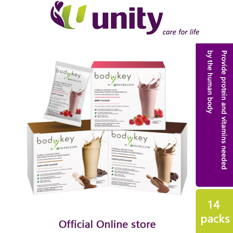 【Buy 5 get 2 free】 BodyKey by Nutrilite Meal Replacement Shake Berry ...