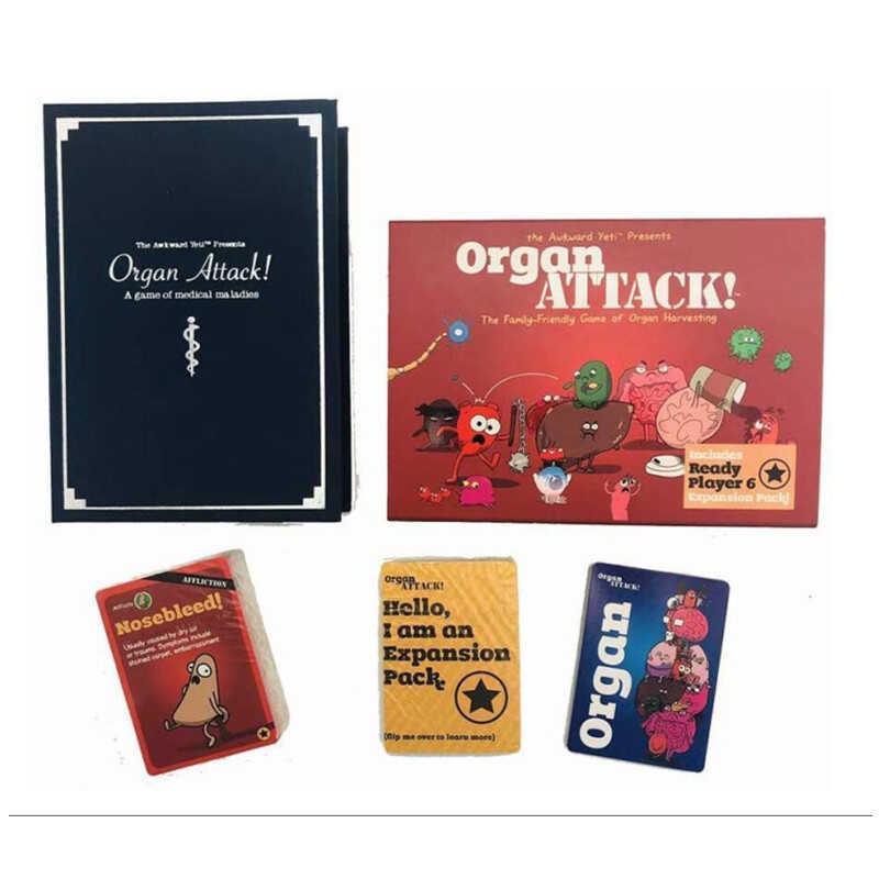 Organ Attack All English Human Organ Attack Board Game Card Chessboard ...