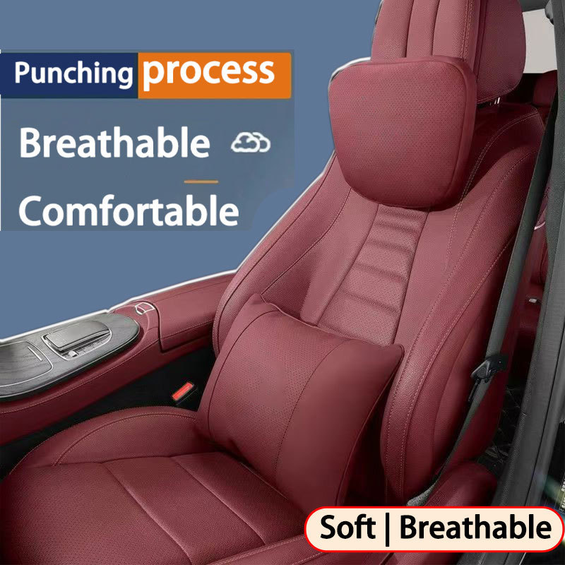 Nissan Navara Soft Leather Headrest & Lumbar Cushion to Relieve Fatigue ...