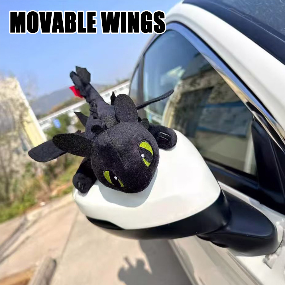 Toothless dragon doll car roof helmet decoration, accessories suitable ...