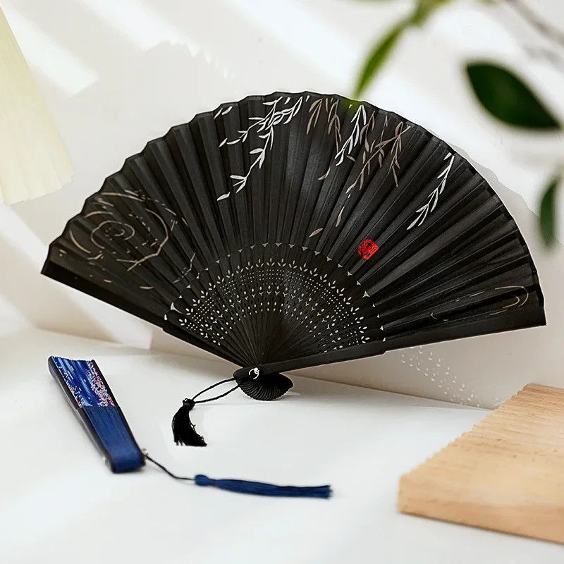 Kipas Tangan Buluh Corak Bunga Lipat 21cm | Shopee Malaysia