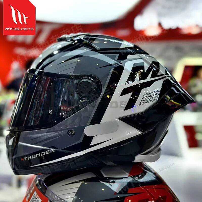 Oril Spanish MT Thunder 4 SV Motorcycle Helmet Full face Double lens ...
