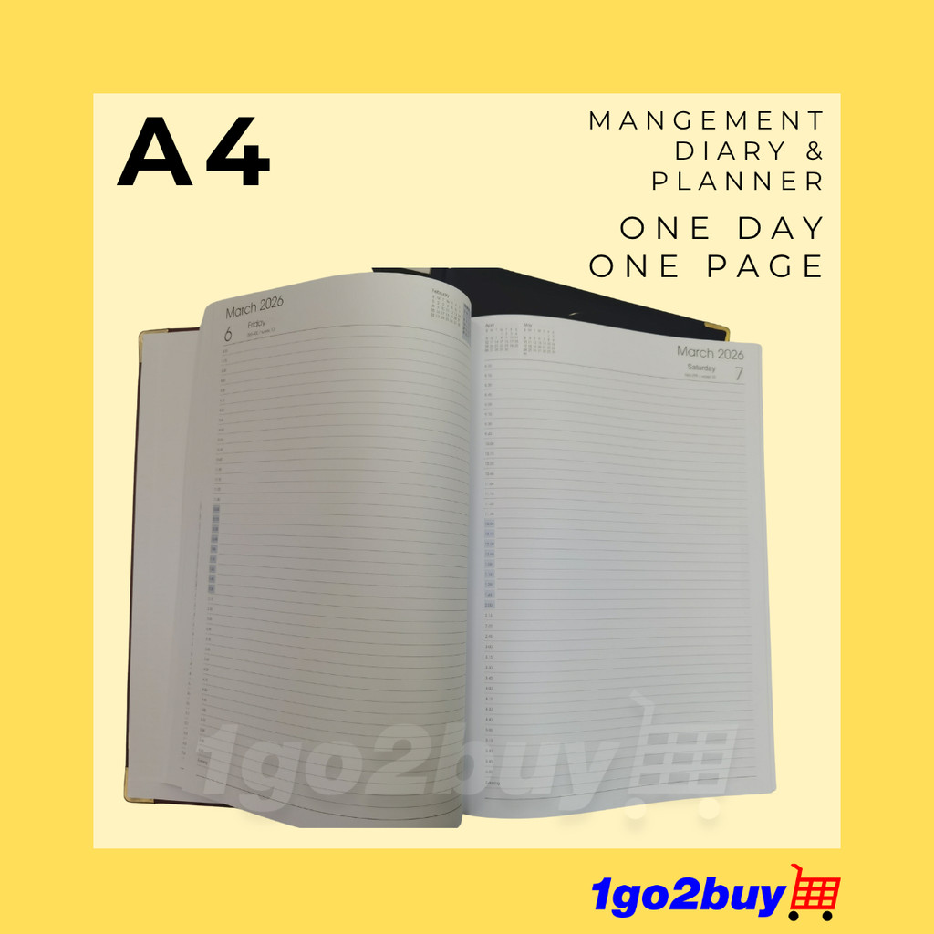 [NEW ARRIVAL] 2026 Uni Paper A4 Management Diary Full Page A Day ( DRY ...
