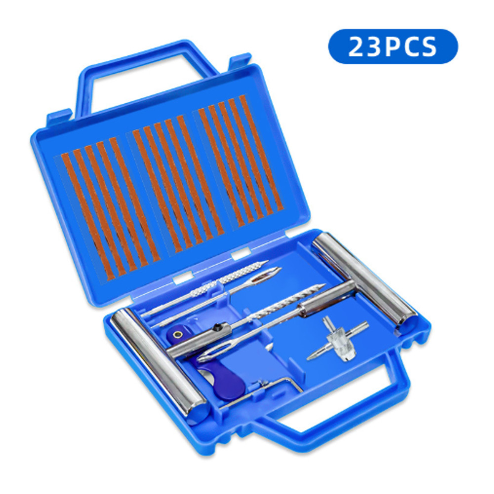 Car Motorcycle EV Tire Repair Kit Quick Puncture Fix Strong Strips Glue ...