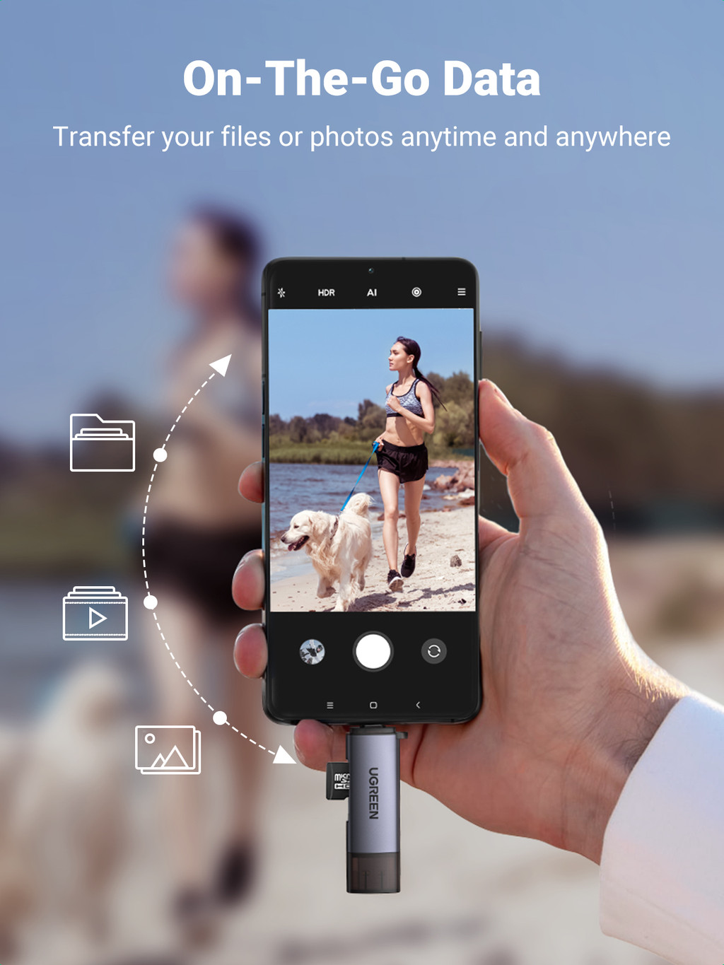 UGREEN USB 3.0 Type C SD Micro SD TFOTG Card Reader Smart Memory Card ...