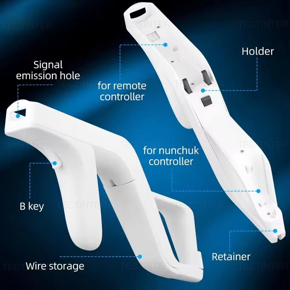 Shooting Game Gamepad Holder for Zapper Gun Compatible with Nintendo ...