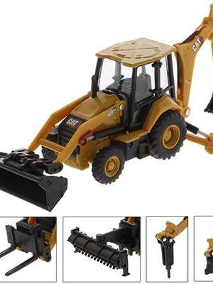 DM 1: 64 CAT 420 XE Carterpillar Busy Excavator Loader Alloy ...