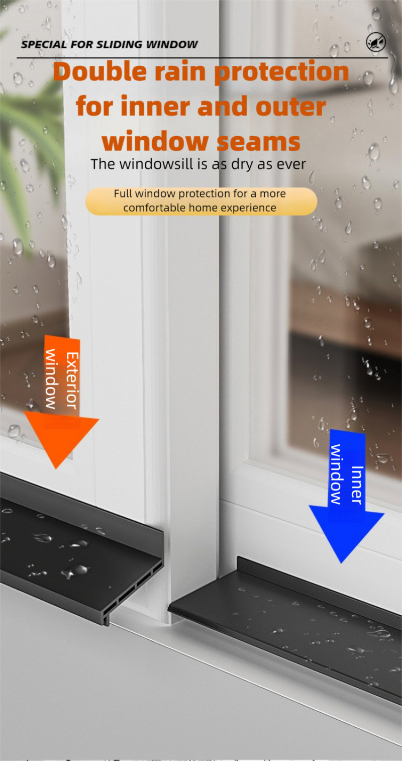 Rain Guard Strip for Window Door, Anti-Rainwater Backflow Seal for ...