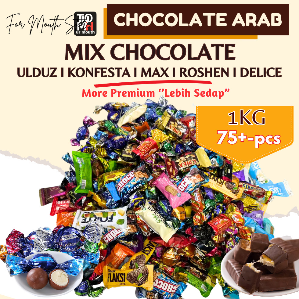 ULDUZ Mix Chocolate Coklat Arab Viral Murah Halal Chocolate Doorgift ...