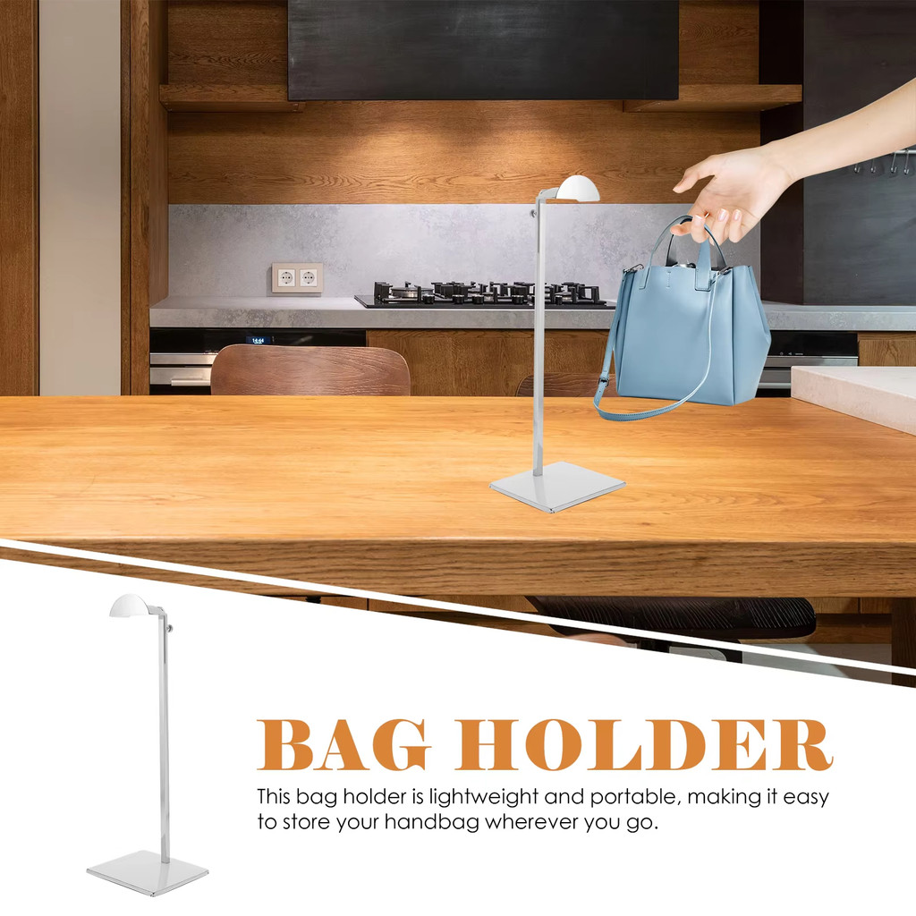 Stainless Steel Adjustable Height Handbag Rack Display-Home Shop Bag ...