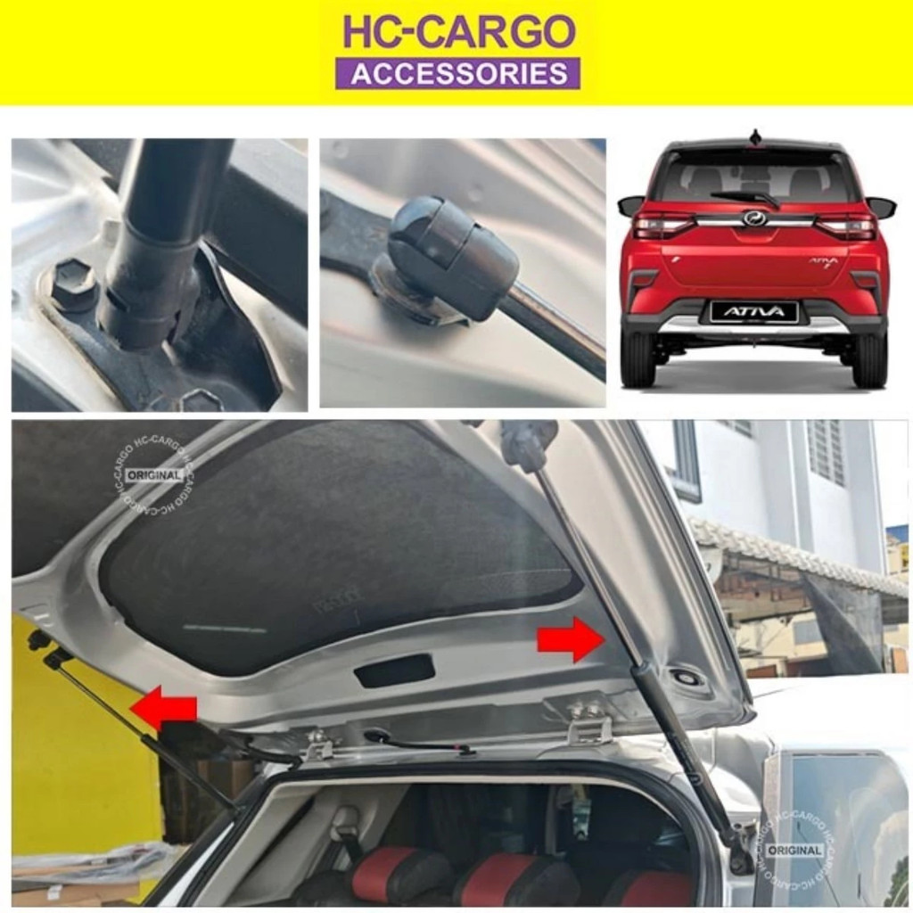 Perodua Ativa Rear Damper Tailgate Lifter Replacement 1set Left & Right ...