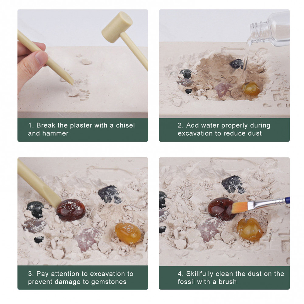 Gemstone Dig Kit-dig and Discover Toy Set,Child Educational Toy Crystal ...