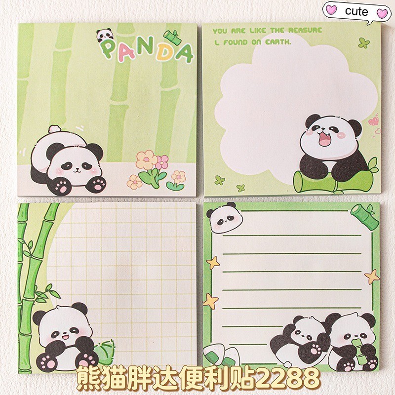 Nota Lekat Kartun Comel Cute Kawaii Sticky Notes Memo Pad Square Design ...