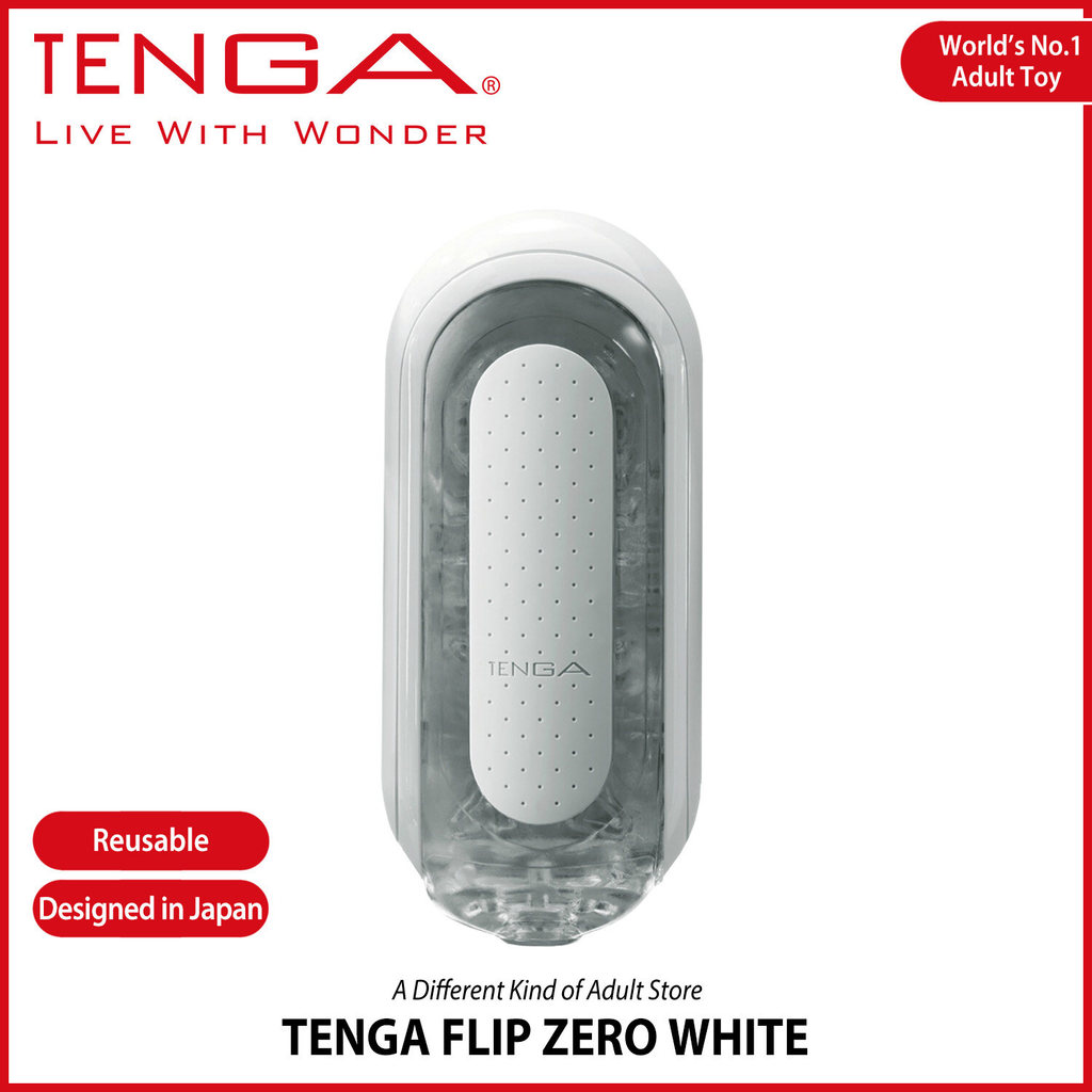 Tenga - Flip Zero White Reusable Masturbator for Men Great Sensation ...