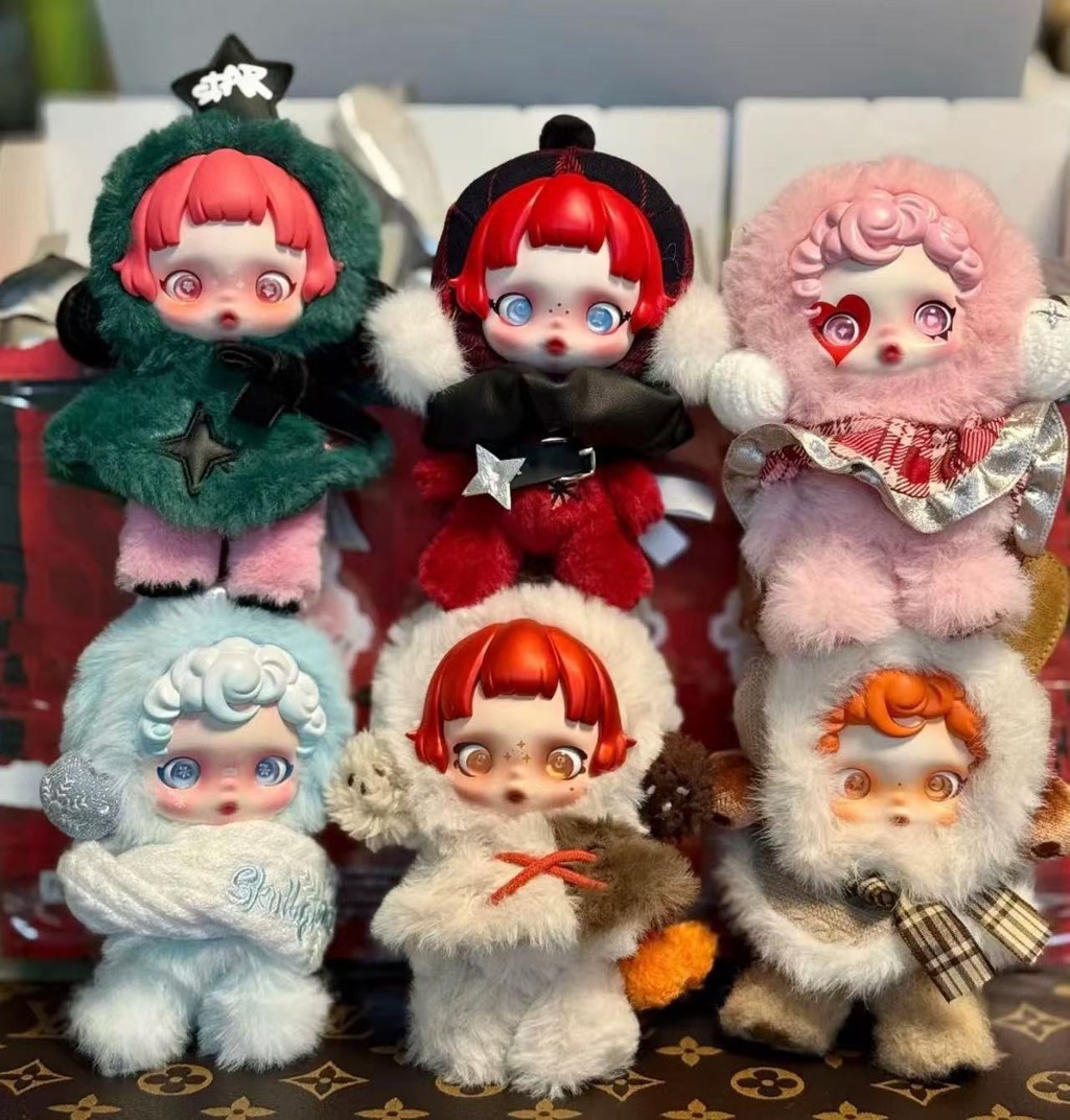POPMART泡泡玛特SKULLPANDA冬日乐章光织园系列SP搪胶公仔盲盒POPMART POPMART SKULLPANDA Winter ...