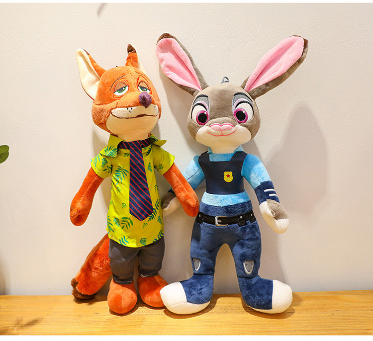 Zootopia Stuffed Animal Plush Toy Judy Hopps Fox Nick Wilde Doll ...