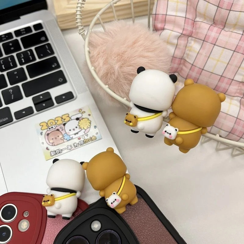 Cute Couples Bubu Dudu Panda Bear Car Center Console Navigator Screen ...