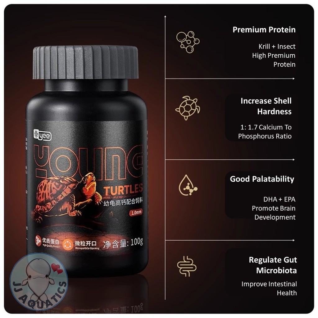 YEE Young Turtle Tortoise Premium Protein Specialized Food High Calcium ...