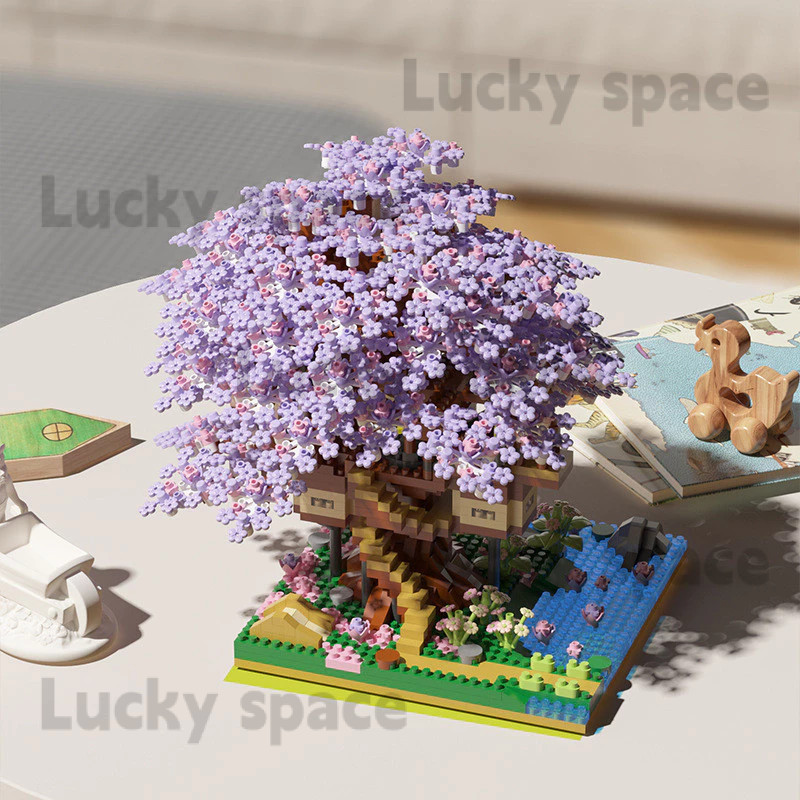 Sakura TreeHouse building blocks cherry blossom tree house assembly ...