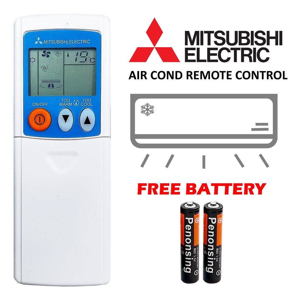 Mitsubishi Universal Aircon remote control MS-A18VD PAR-F132MA 8024y ...
