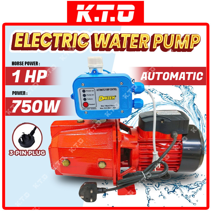 JET-100L 1HP Electric Water Pump 240V 50Hz With Automatic Pump Control ...