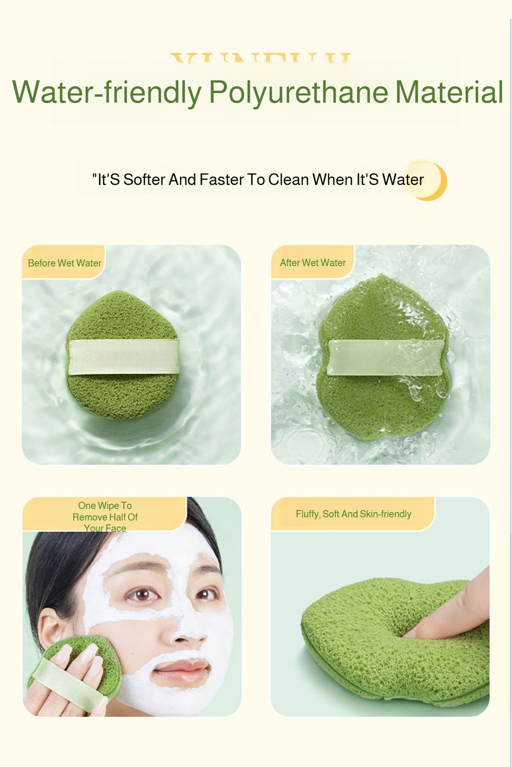 Face Wash Sponge Highly Soft Washcloths Clean Pores Decontamination ...