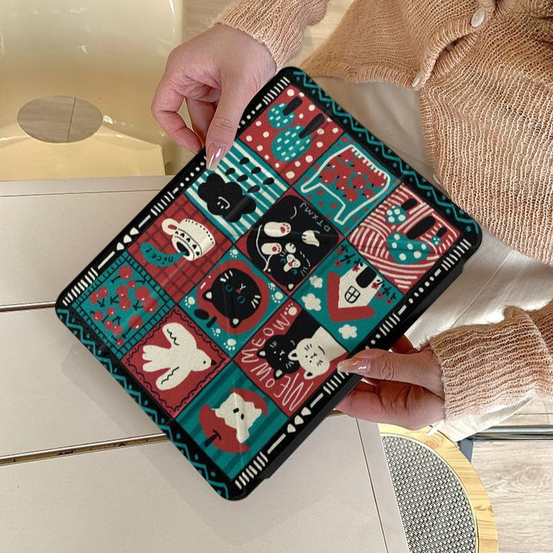 IPad case foldable suitable for Air2 Air5 Gen7/Gen8/Gen9 M3/m2 Mini4 ...