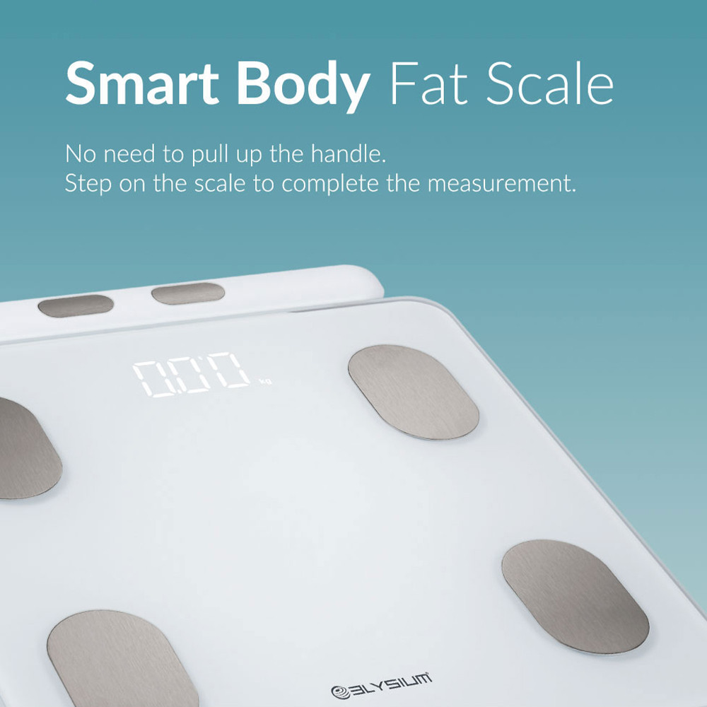 Elysium Elyfit Smart Pro III Bluetooth Digital Smart Body Fat Scale 28 Body Composition ...