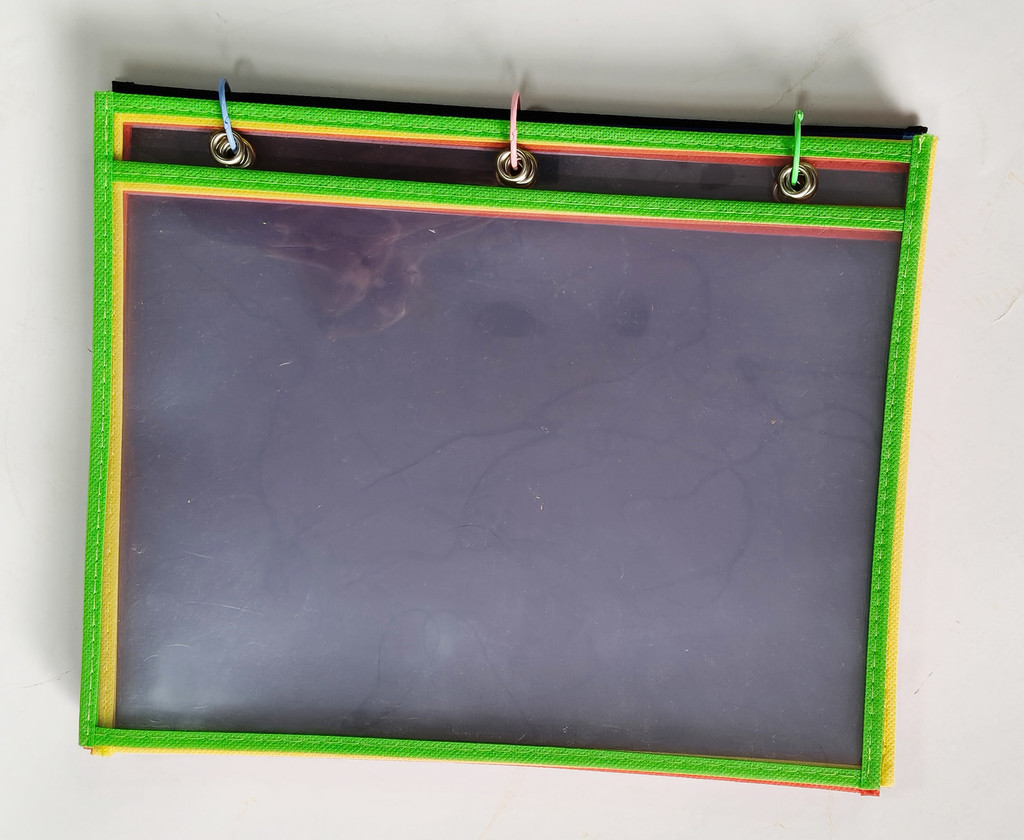 A4 Size PVC Pocket File Dry Erase Folder Whiteboard Marker Pen Early ...