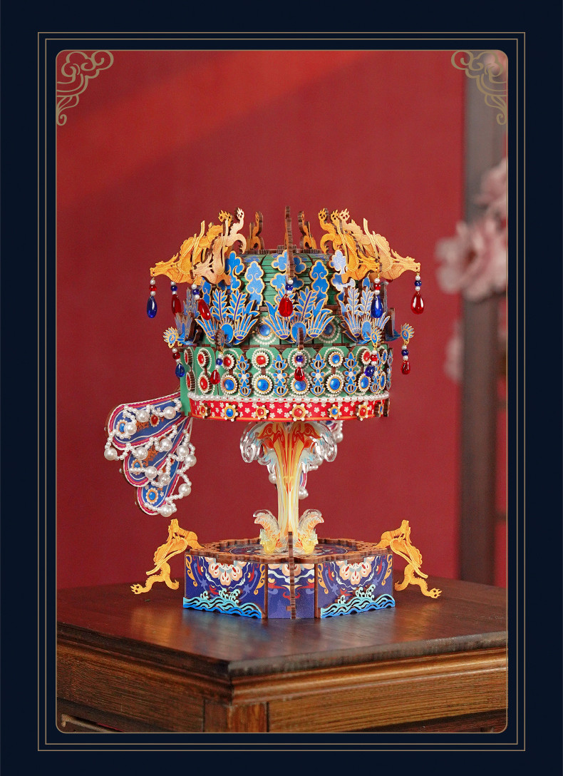 Chinese National Museum Filial Piety Queen Phoenix Crown Music Box ...