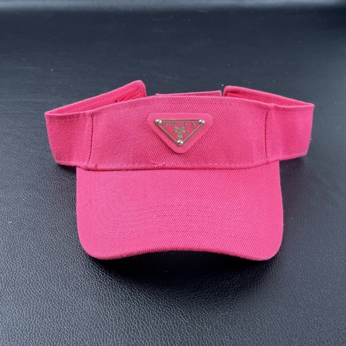 【New_PRADA】Empty-top Sun Hat, Versatile And Casual, Inverted Triangle ...
