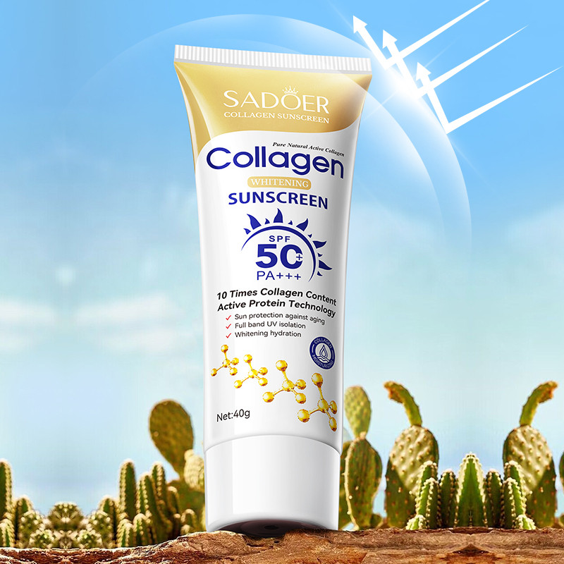 [ROREC] SADOER Collagen Whitening Sunscreen SPF50+ PA+++ Sun Protection ...