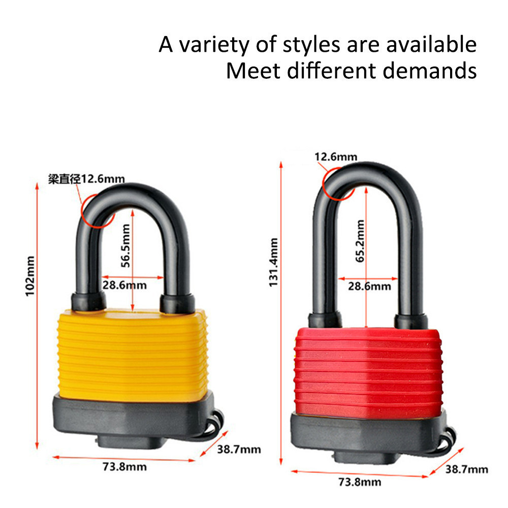 Resistant Padlock Multi-layer Lock Mangga Pintu Weatherproof American ...
