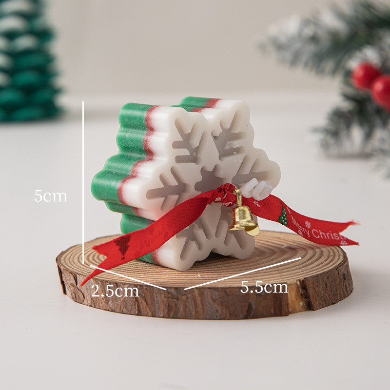 [BM] Christmas Snowflake Scented Candles Creative Styling Scented ...