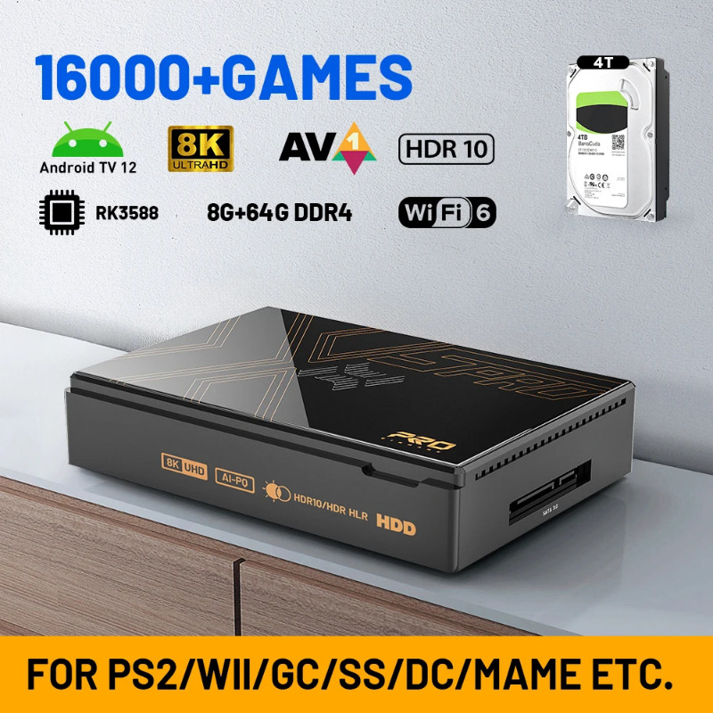 Kinhank Super Console X5 PRO Retro Video Game Console RK3588 8GDDR4 ...