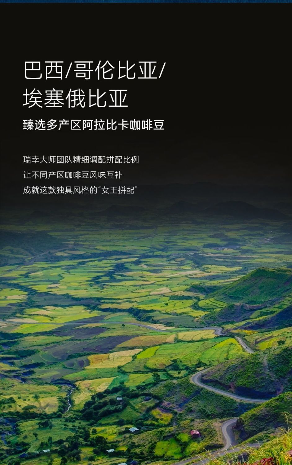 瑞幸冠军臻选系列咖啡豆意式拼配咖啡豆100%阿拉比卡黑咖啡Ruixing Champion Selection Series Coffee ...