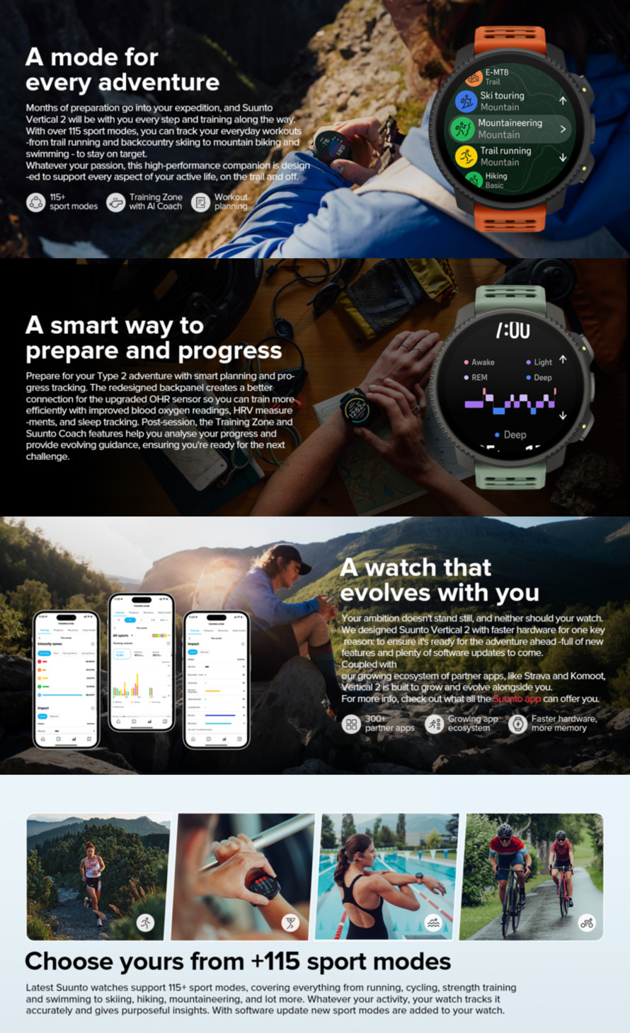 [NEW] Suunto Vertical 2 - 1.5" AMOLED Touchscreen Display, LED ...