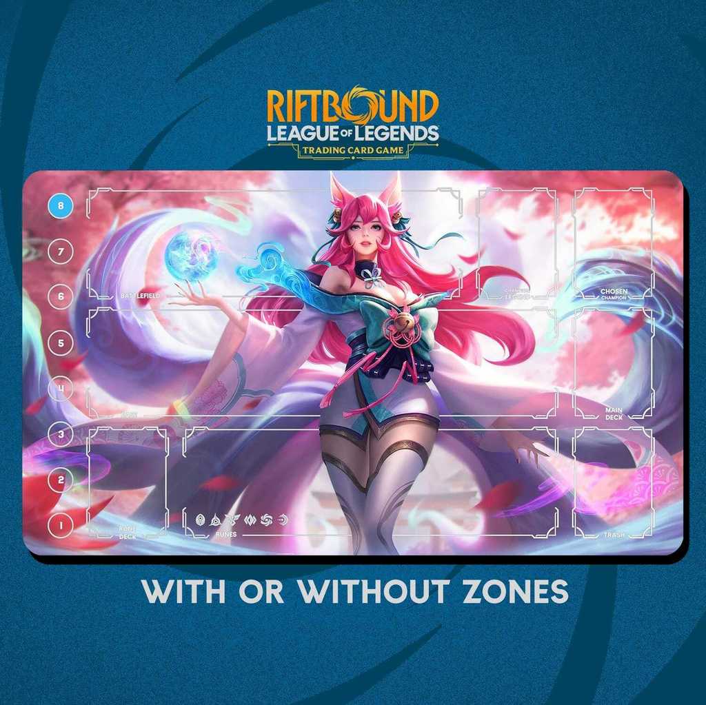 Mystic Ahri Playmat Stitched Edges - Riftbound Trading Card Game - 24 ...