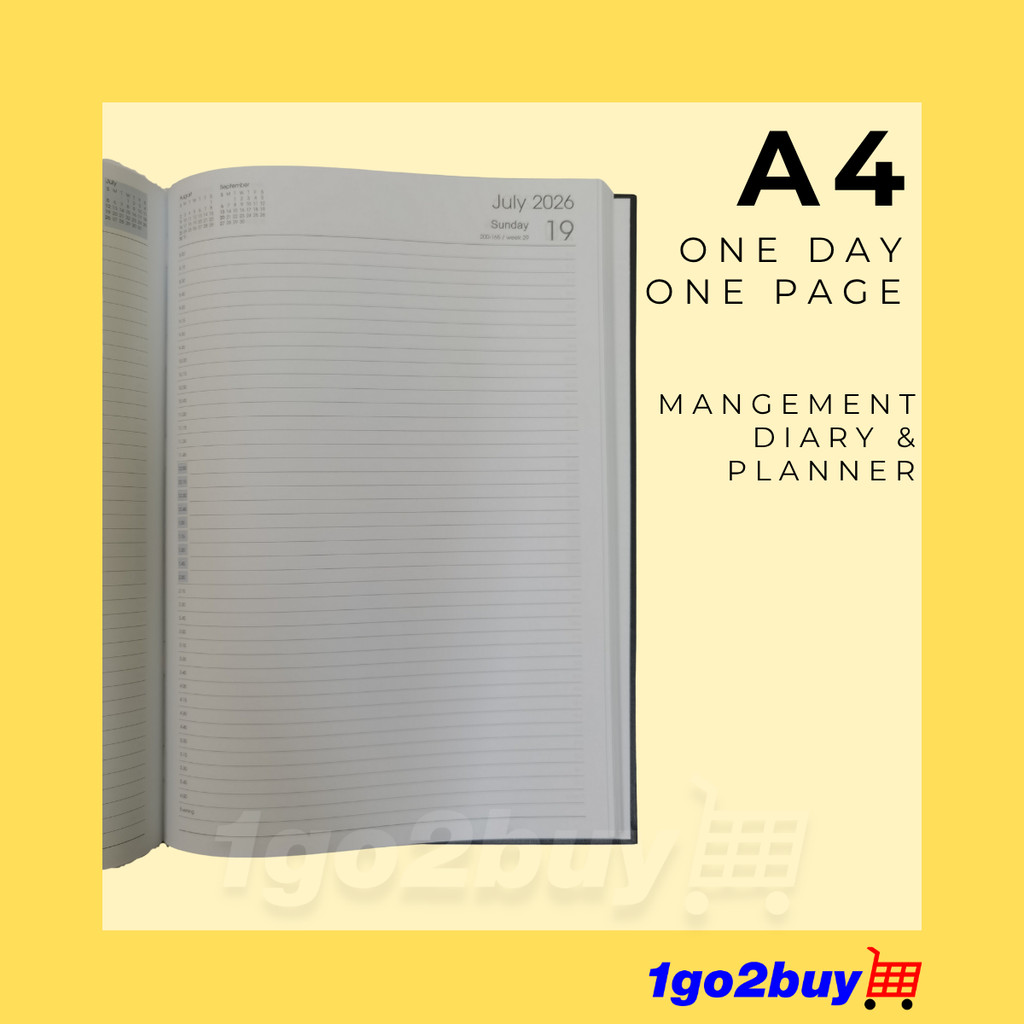 [NEW ARRIVAL] 2026 Uni Paper A4 Management Diary Full Page A Day ( DRY ...