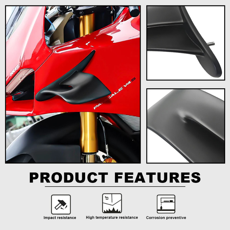 For DUCATI PANIGALE V4 V4S 2020 2021 ABS Motorcycle Fixed Wind Wing ...