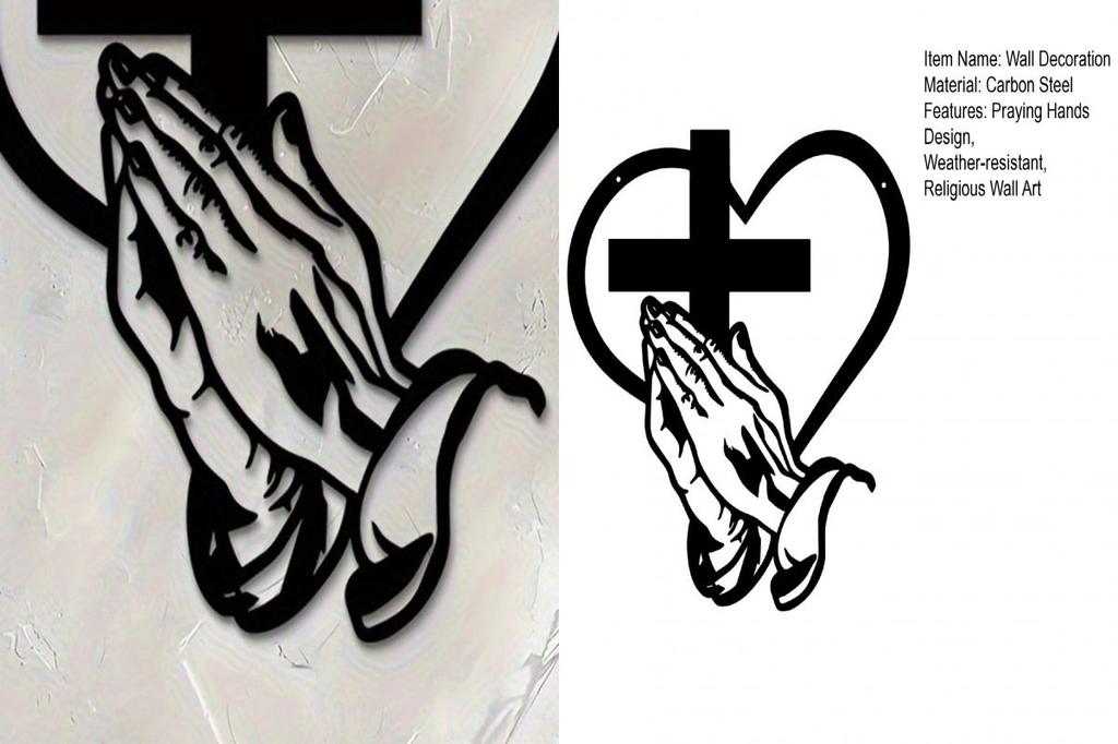 NTA Inspiring Religious Prayer Sign Metal Wall Decor Sign Christian ...